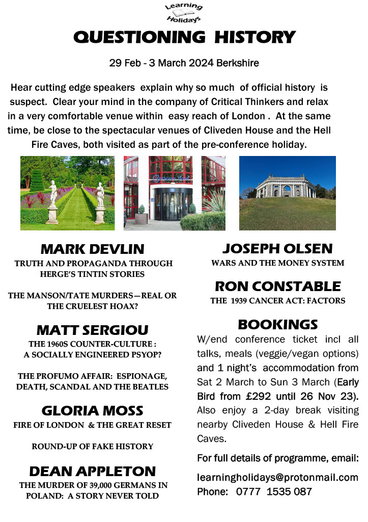 Critical Thinking Conferences and Tours – The Truth University